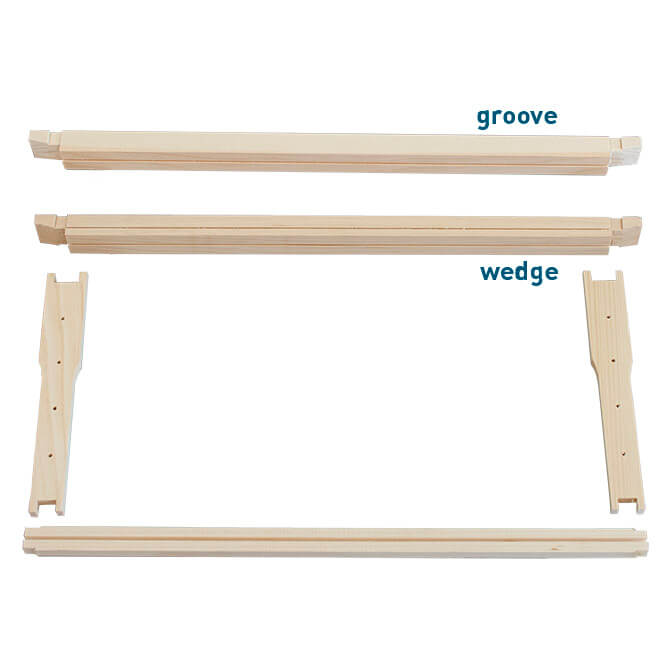 Unassembled Deep Beehive Frames - Pack of 10 | Betterbee