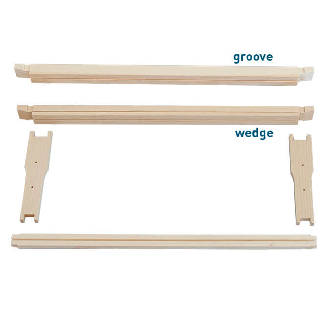 Unassembled Medium Beehive Frames - Pack of 100 | Betterbee