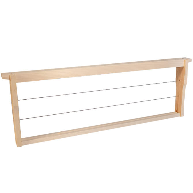 Wired Medium Wood Beehive Frame | Betterbee