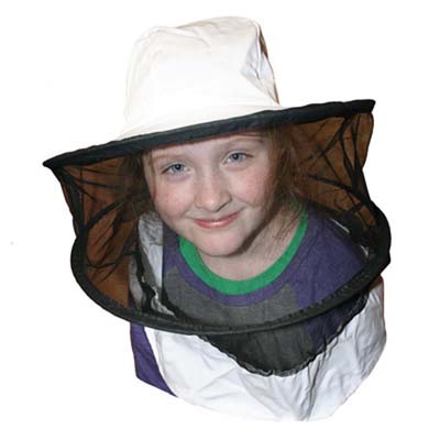 Child's Tie Beekeeping Veil With Hat | Betterbee