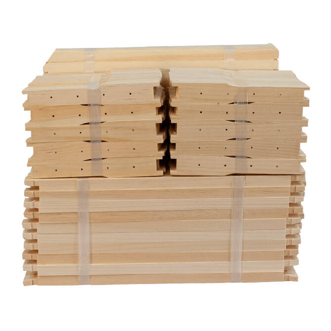 Unassembled Deep Beehive Frames - Pack of 100 | Betterbee
