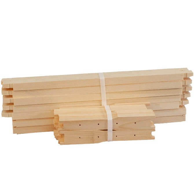 Unassembled Deep Beehive Frames - Pack of 10 | Betterbee