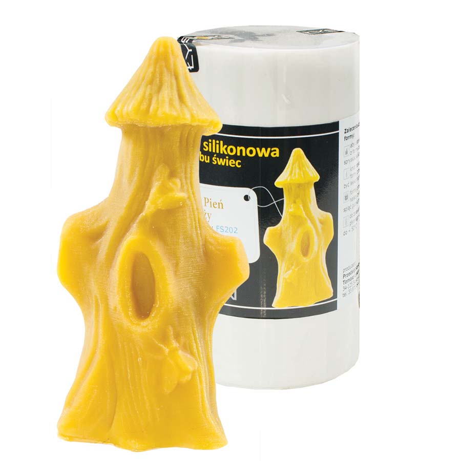 Tree Stump Beeswax Candle Mold | Betterbee