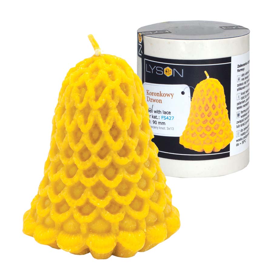 Bell with Lace Candle Mold | Betterbee