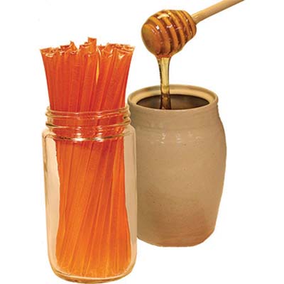 Pure Honey Straws - Pack of 50 Sticks | Betterbee