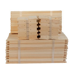 Unassembled Medium Beehive Frames - Pack of 100 | Betterbee