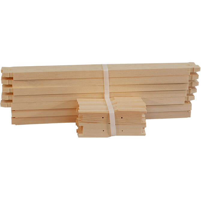 Unassembled Medium Beehive Frames - 10 Pack | Betterbee
