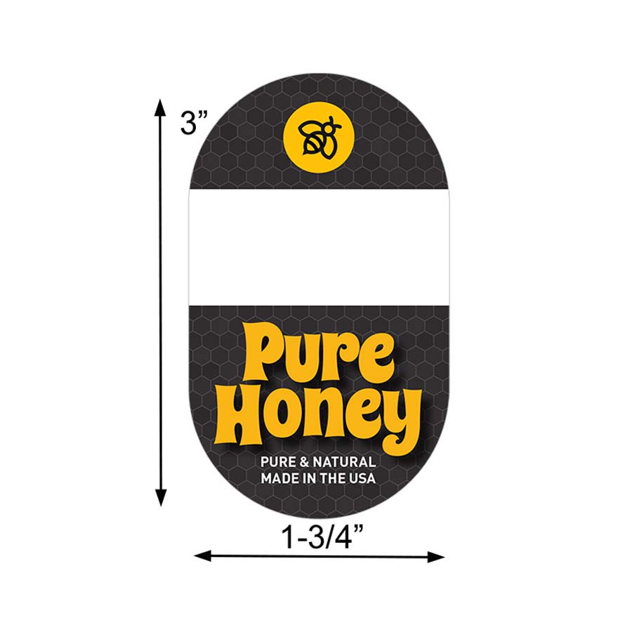 Small Oval Labels: Semi-Gloss | Betterbee