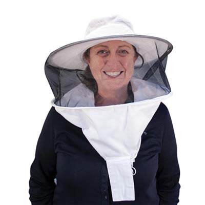 Round Beekeeping Veil & Incorporated Hat | Betterbee